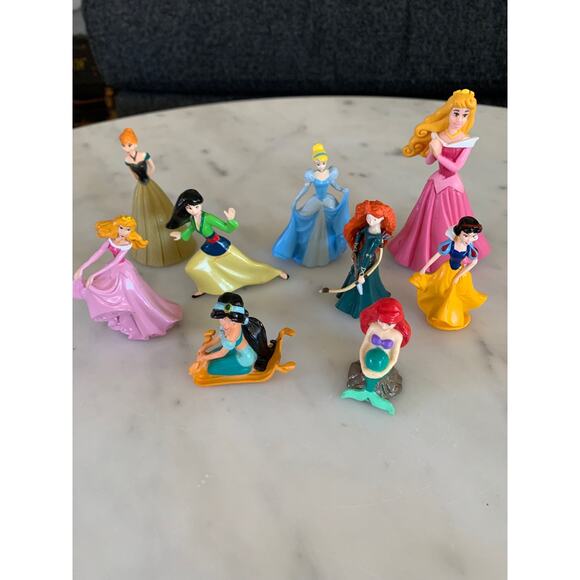 Disney | Toys | Disney Princess Pvc Figurines 9pack | Poshmark